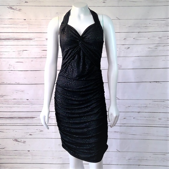 bebe | Dresses | Bebe Halter Cocktail Dress | Poshmark